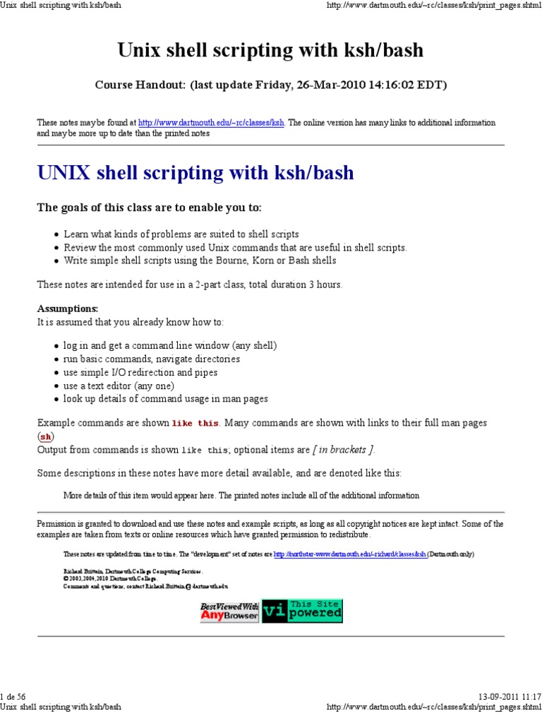Unix Shell Scripting With Ksh Bash Command Line Interface Scripting Language