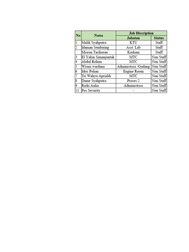 Excel Permintaan APD | PDF