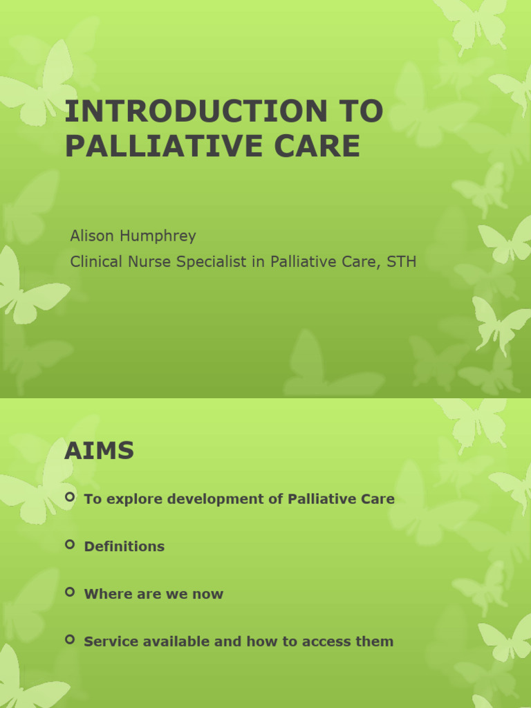 Introduction To Palliative Care | PDF | Palliative Care | End Of Life Care