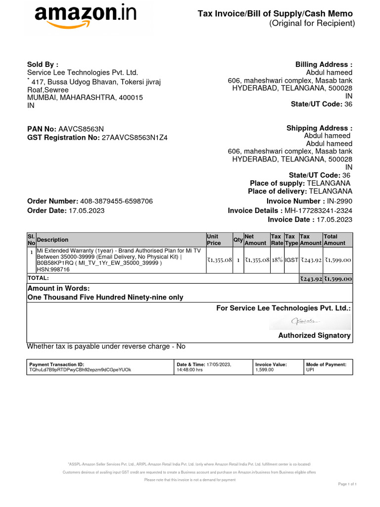 invoice | PDF | Invoice | Trade