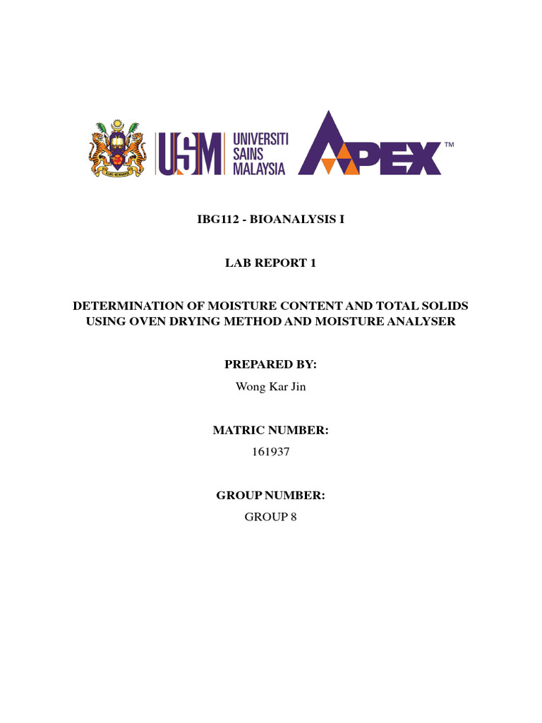 Lab Report 1 Ibg 112 Wong Kar Jin | PDF | Titration | Chemistry