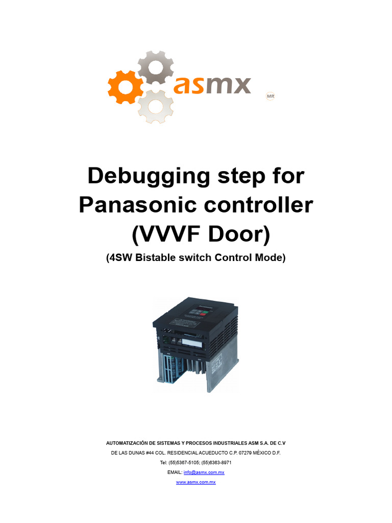 Panasonic Door Operator Manual | PDF | Acceleration | Electrical ...
