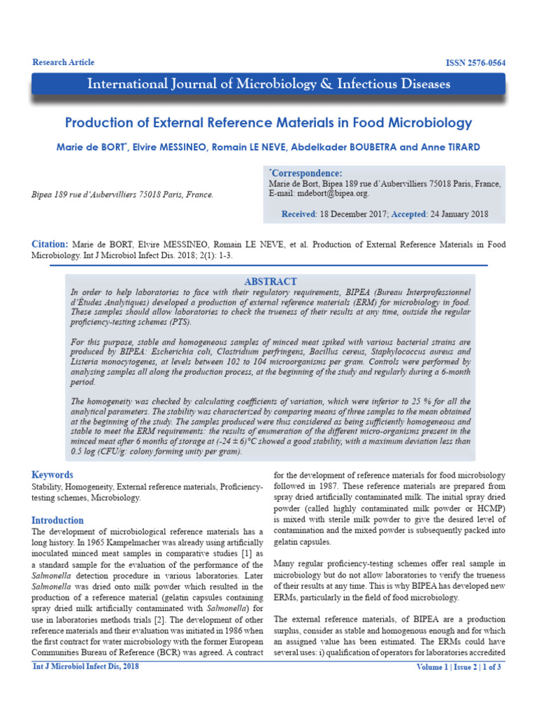 Article Mre Microbiologie | PDF | Accuracy And Precision | Colony Forming Unit