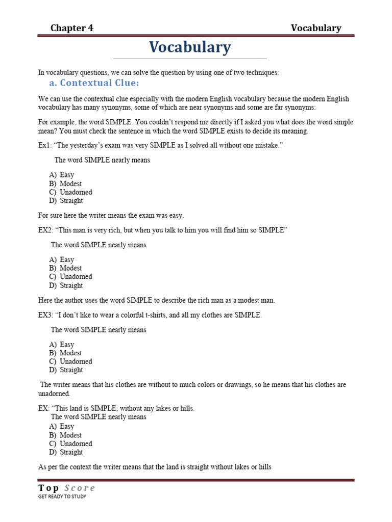 Vocabulary Chapter 4 | PDF | Millennials | Word