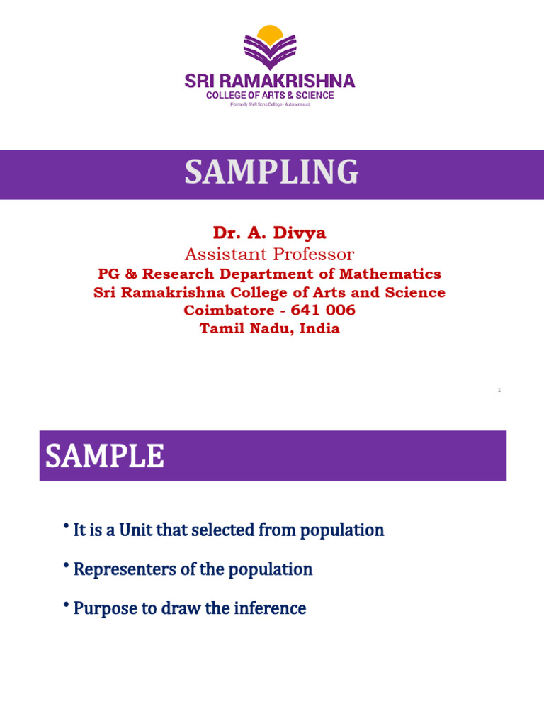 Sampling Introduction | PDF | Sampling (Statistics) | Statistics Sampling Introduction | PDF | Sampling (Statistics) | Statistics