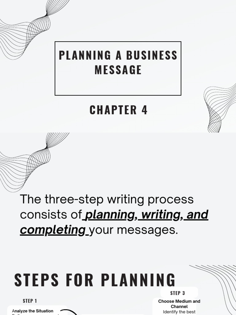 Planning A Business Message | PDF | Information | Communication