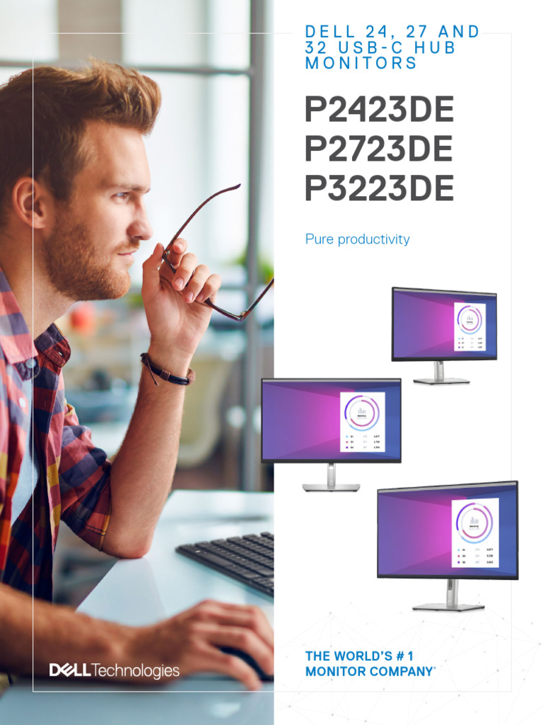 Dell 24-27-32 Usb C Hub Monitors P2423de P2723de P3223de Datasheet ...