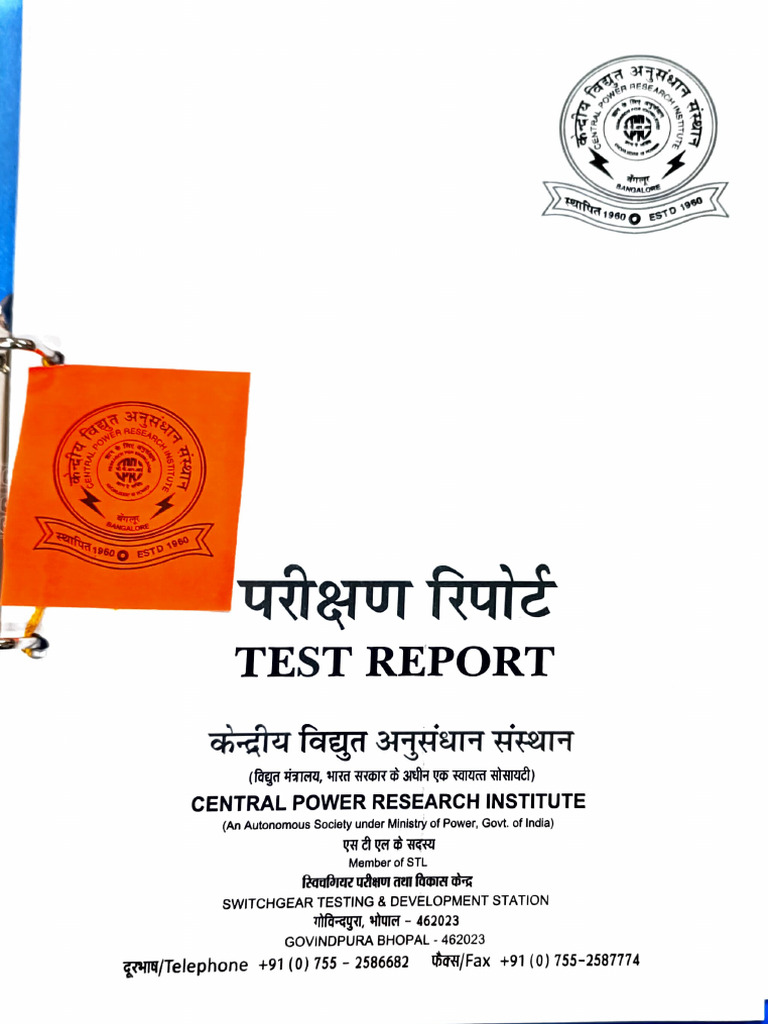 RCCB Test Report | PDF | Electrical Conductor | Alternating Current