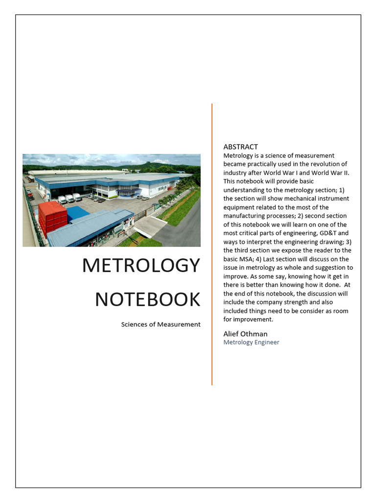 Metrology Notebook (To Be Continue) | PDF | Observational Error | Measurement