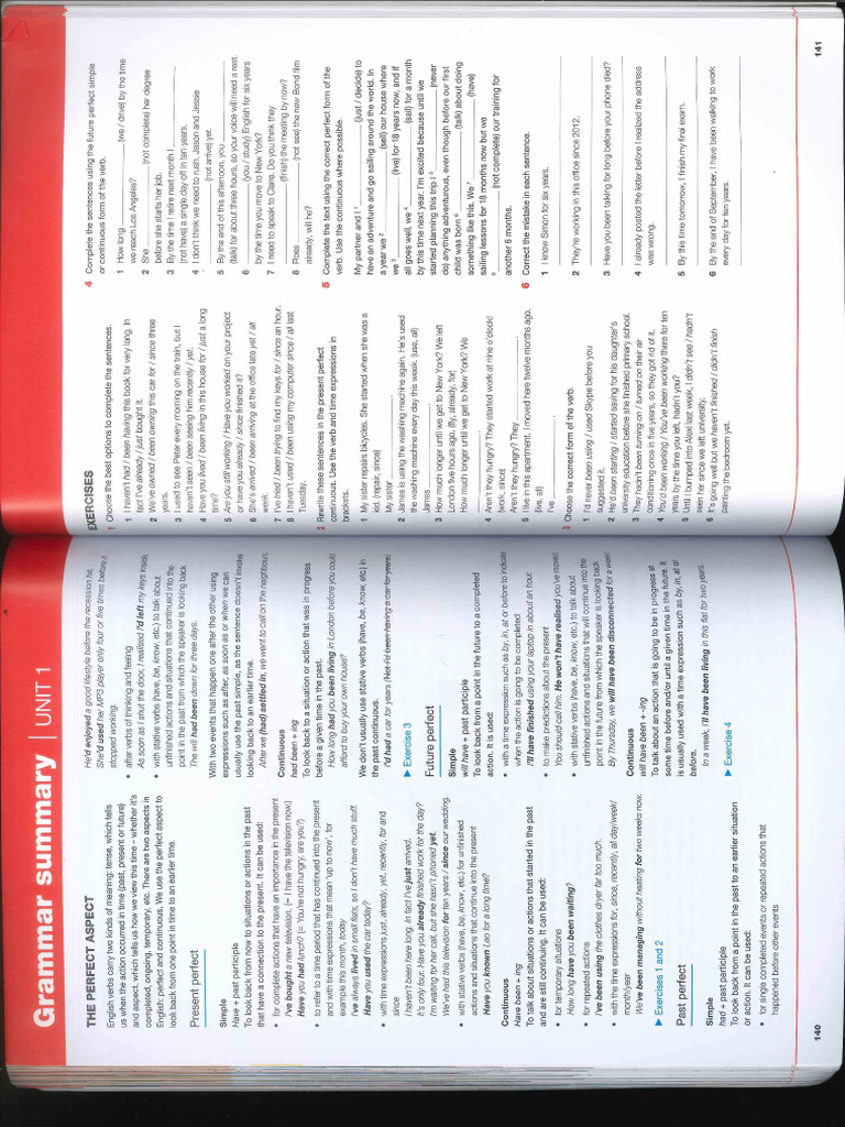 Keynote Advance Grammar Summary | PDF