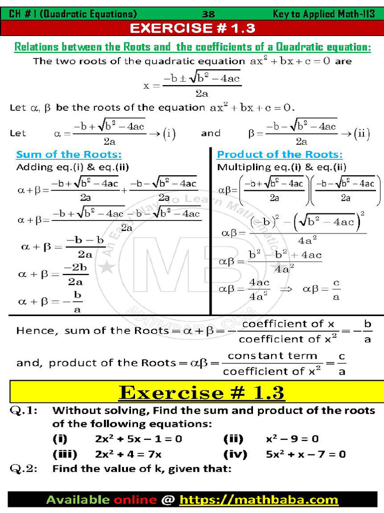 Exercise 1.3 2 | PDF