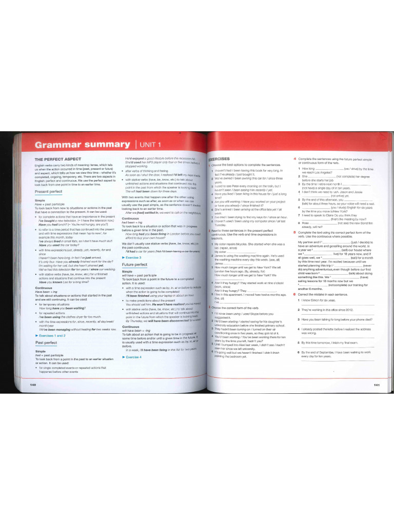 UNIT 1 Grammar Notes | PDF