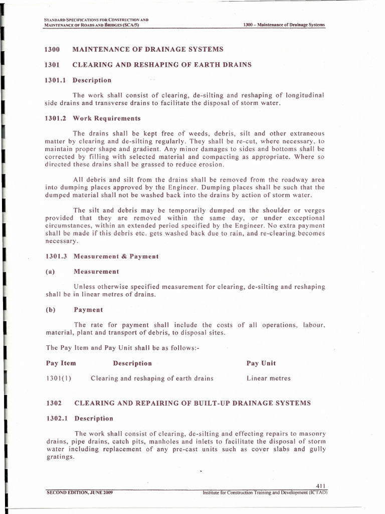 Drainage System Maintenance Guidelines | PDF | Drainage | Road