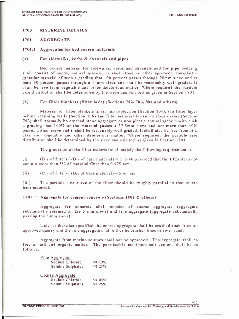 1700 - Material Details | PDF | Construction Aggregate | Gravel