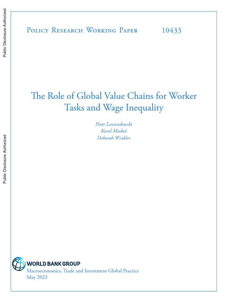 WBWP Global Value Chains | PDF | Poverty & Homelessness | Economic ...