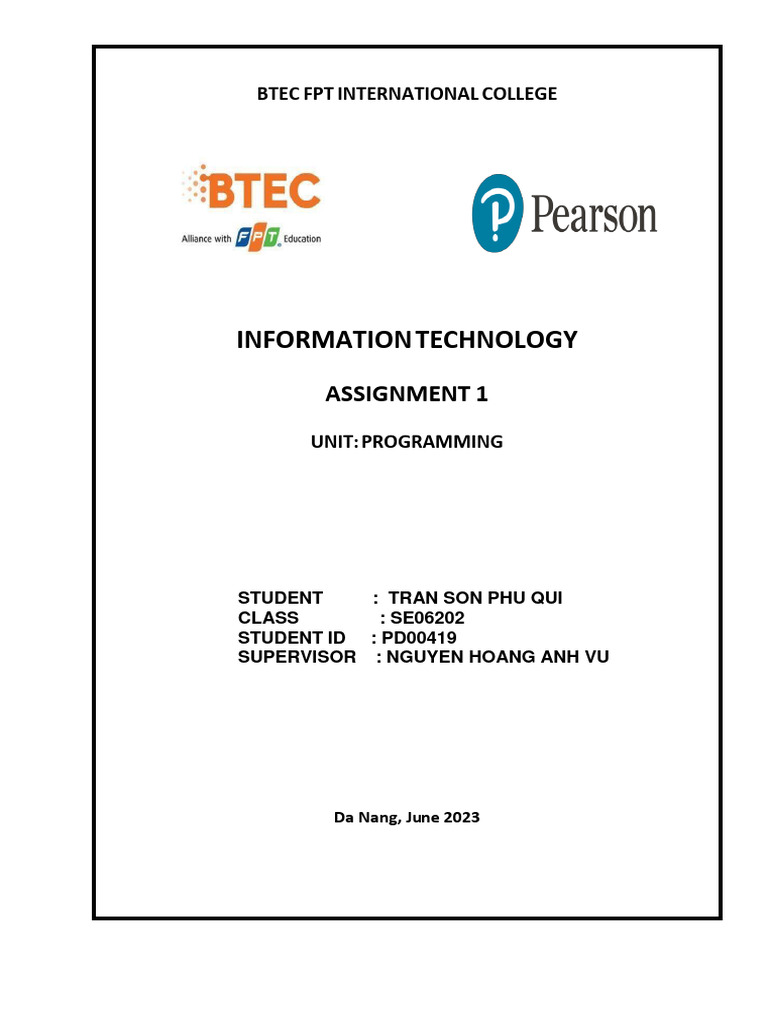 7388 BD00419 SE06202 ASM PROGRAMMING TranSonPhuQui. | PDF | Algorithms ...