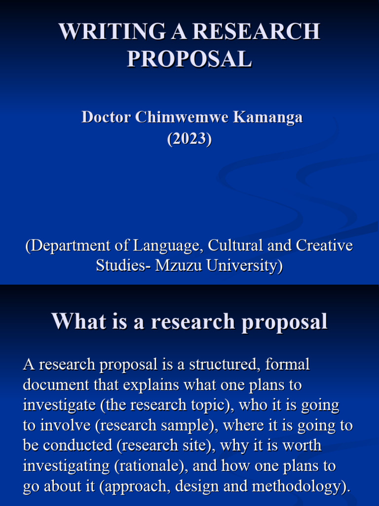 2 Writing A Research Proposal | PDF | Theory | Data