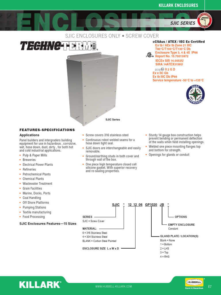 Kil Sjic Series Junction Boxes | PDF | Stainless Steel | Metals Kil Sjic Series Junction Boxes | PDF | Stainless Steel | Metals
