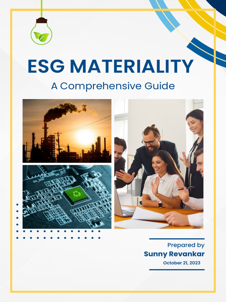 ESG Materiality by Sunny Revankar 1697812492 | PDF | Performance ...
