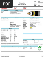 Dekoron Cable Product Specification Sheet | PDF | Wire | Electric Power
