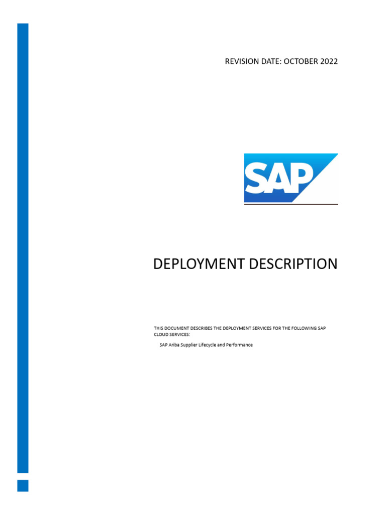 SAP Ariba Deployment Services Overview | PDF | Performance Indicator | Cloud Computing