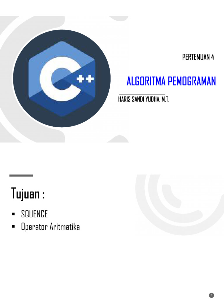 Pertemuan 4 - Squence - Operator - Aritmatika - Dan - Flowchart | PDF