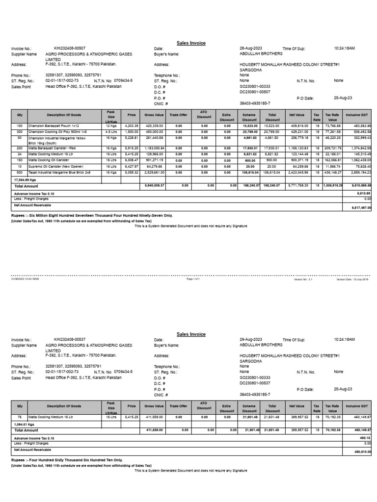 Abdullah Brothers | PDF | Taxes | Services (Economics)