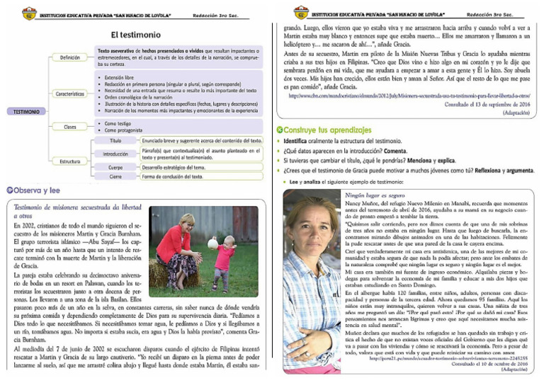 Ficha 3ro Sec. | PDF