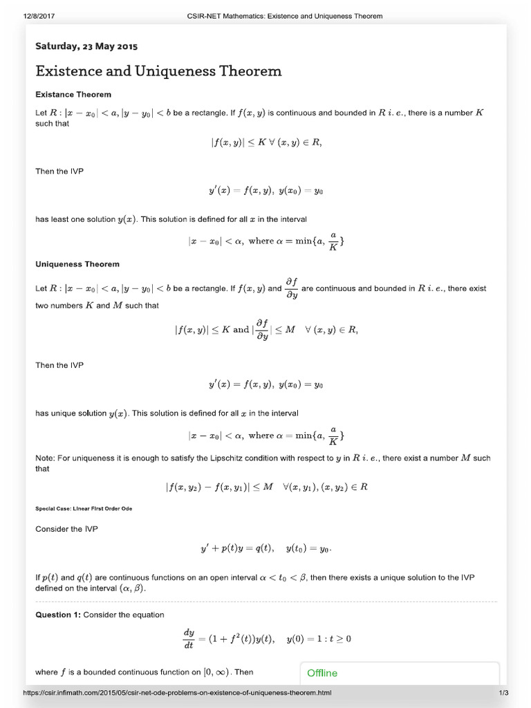 Differential Equation Questions | PDF