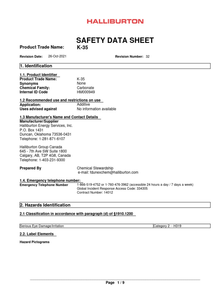 HM000949 K35 MTR Us en | PDF | Toxicity | Personal Protective Equipment