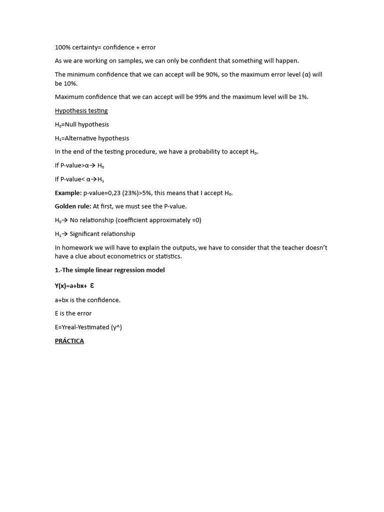 Apuntes Econometrics Pdf Errors And Residuals Regression Analysis