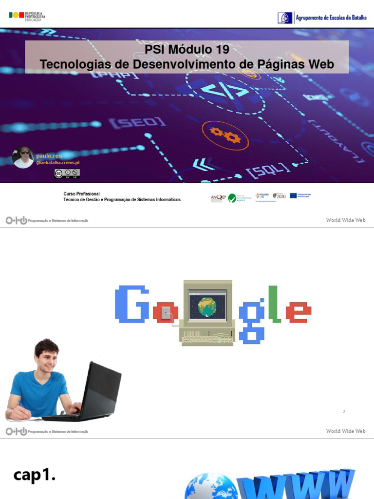 01 M19 - World Wide Web | PDF | Rede mundial de computadores | Internet e Web