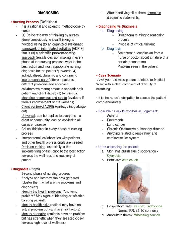 Funda RLE - Diagnosing | PDF | Medical Diagnosis | Nursing