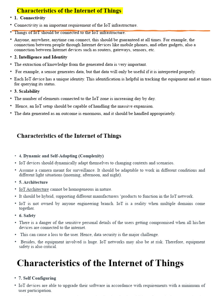 Module 1 | PDF | Internet Of Things | Computer Network