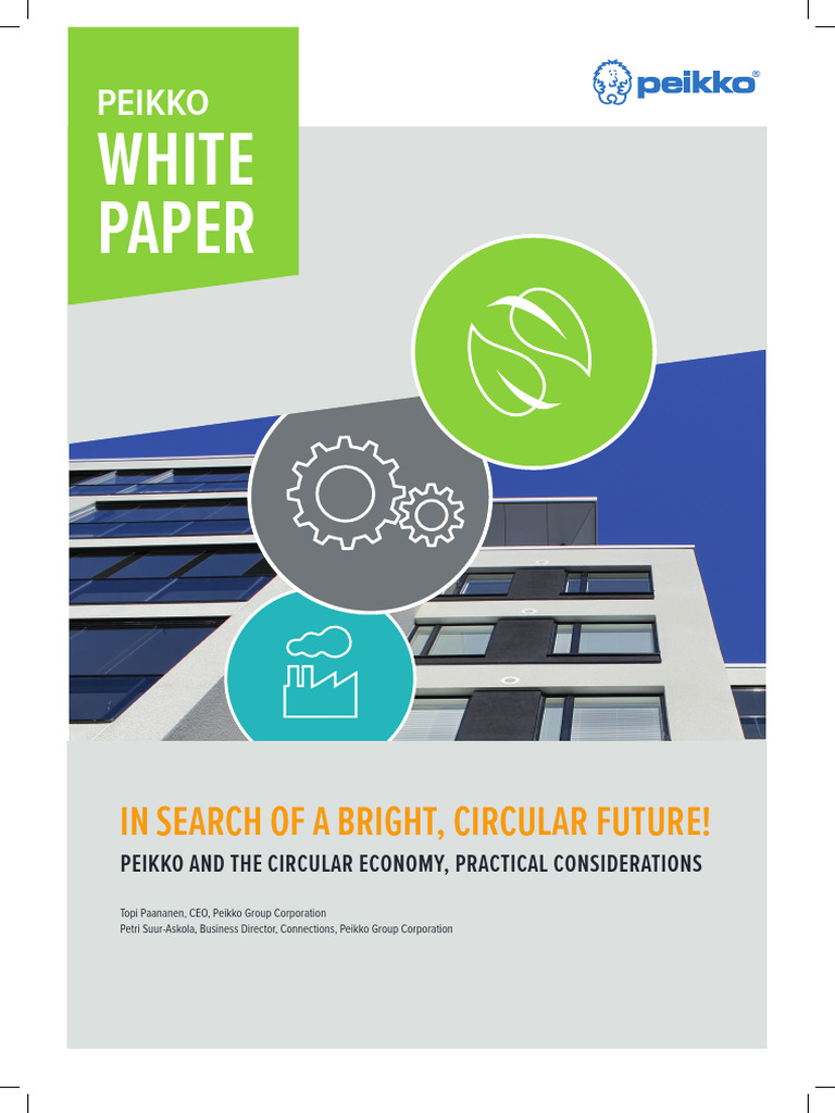 Peikko Circularfuture WhitePaper 2018 | PDF | Concrete | Sustainability