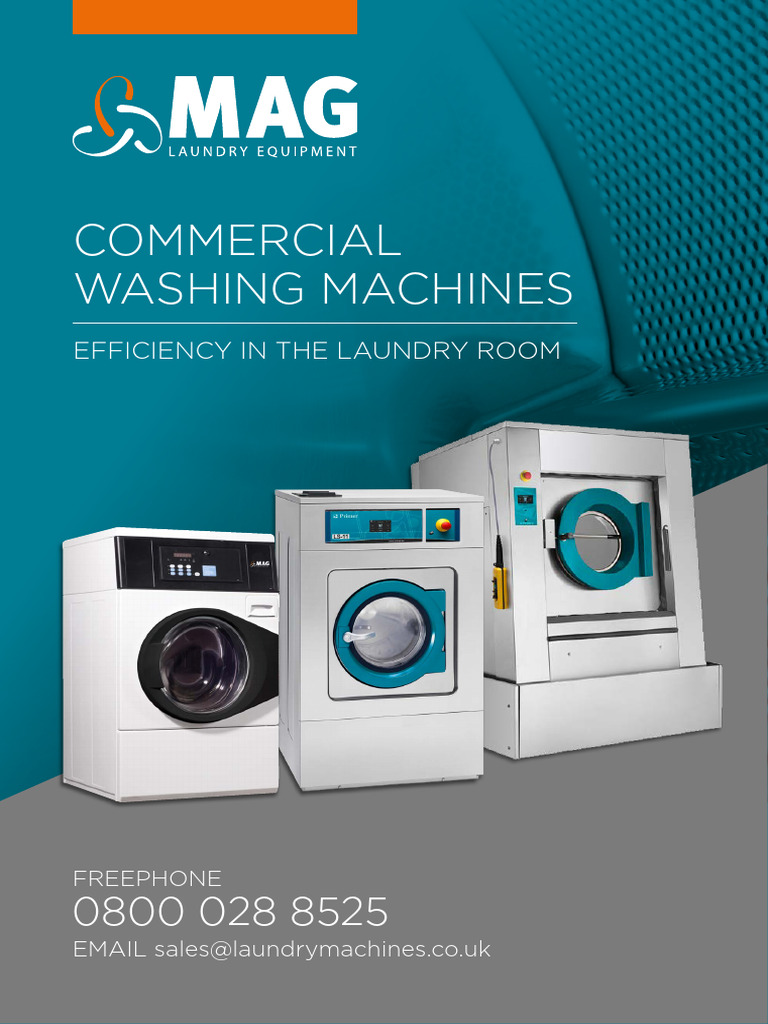 MAG Laundry Equipment Commercial Washing Machines Range 1 | PDF ...