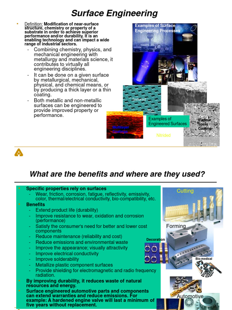 Surface Engineering | PDF | Sputtering | Chemical Vapor Deposition