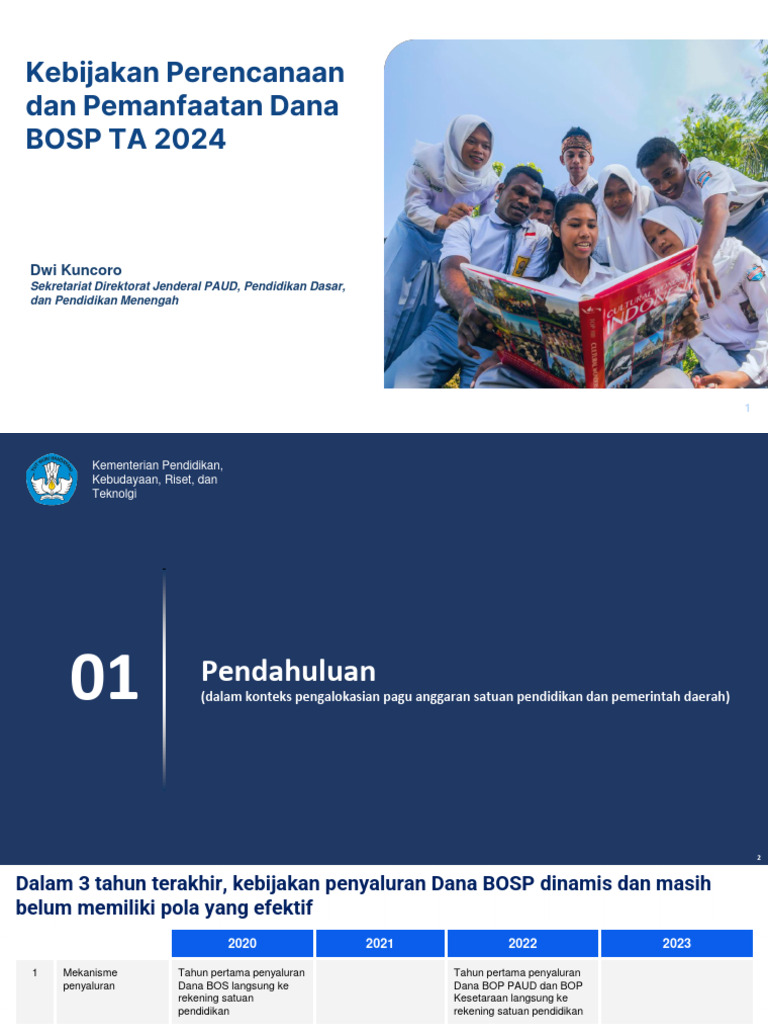 Materi Sosialisasi Kebijakan BOSP | PDF