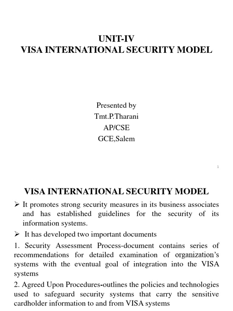 VISA | PDF | Computer Security | Security