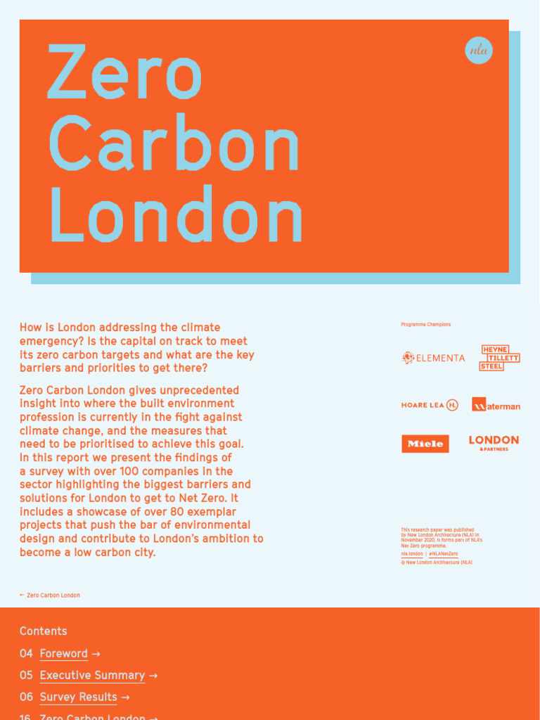 2021 NLA Zero-Carbon-London-digital-report | PDF | Climate Change ...