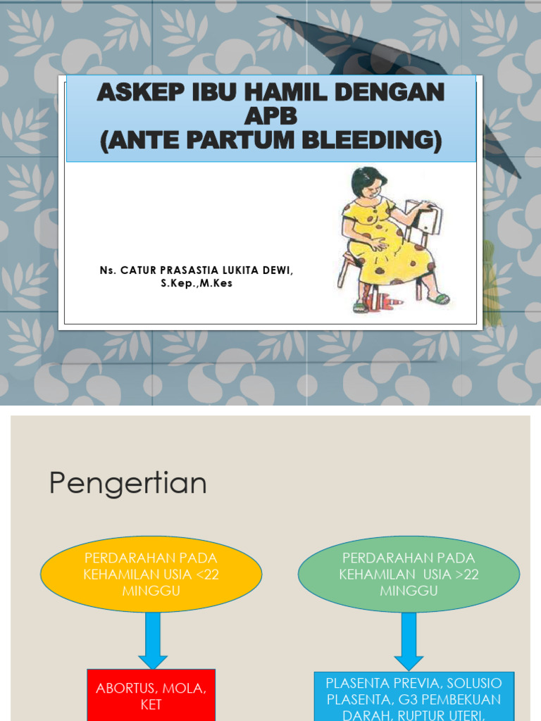 Askep Ibu Hamil Dengan APB (Ante Partum Bleeding) : Ns. Catur Prasastia ...
