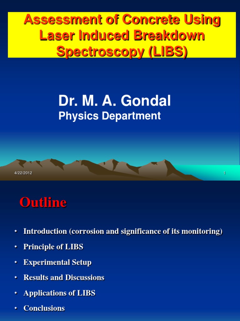 Concrete Analysis with LIBS | PDF | Plasma (Physics) | Detection Limit