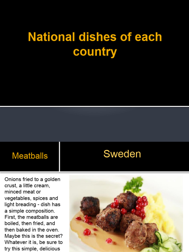 National Dishes of Each Country | PDF