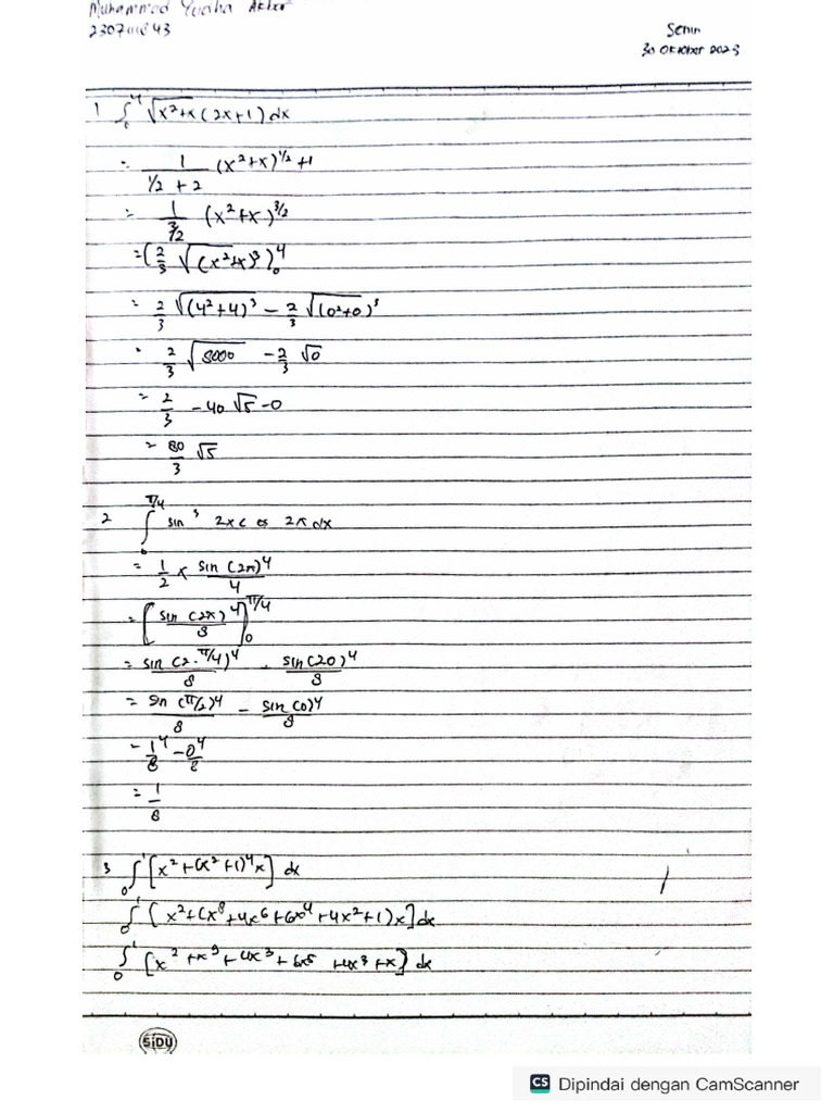 Kalkulus Integral Tentu | PDF