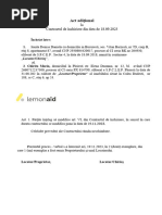 Act Aditional La Contract Chirie | PDF