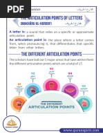 Tajweed Rules and Charts Guide | PDF