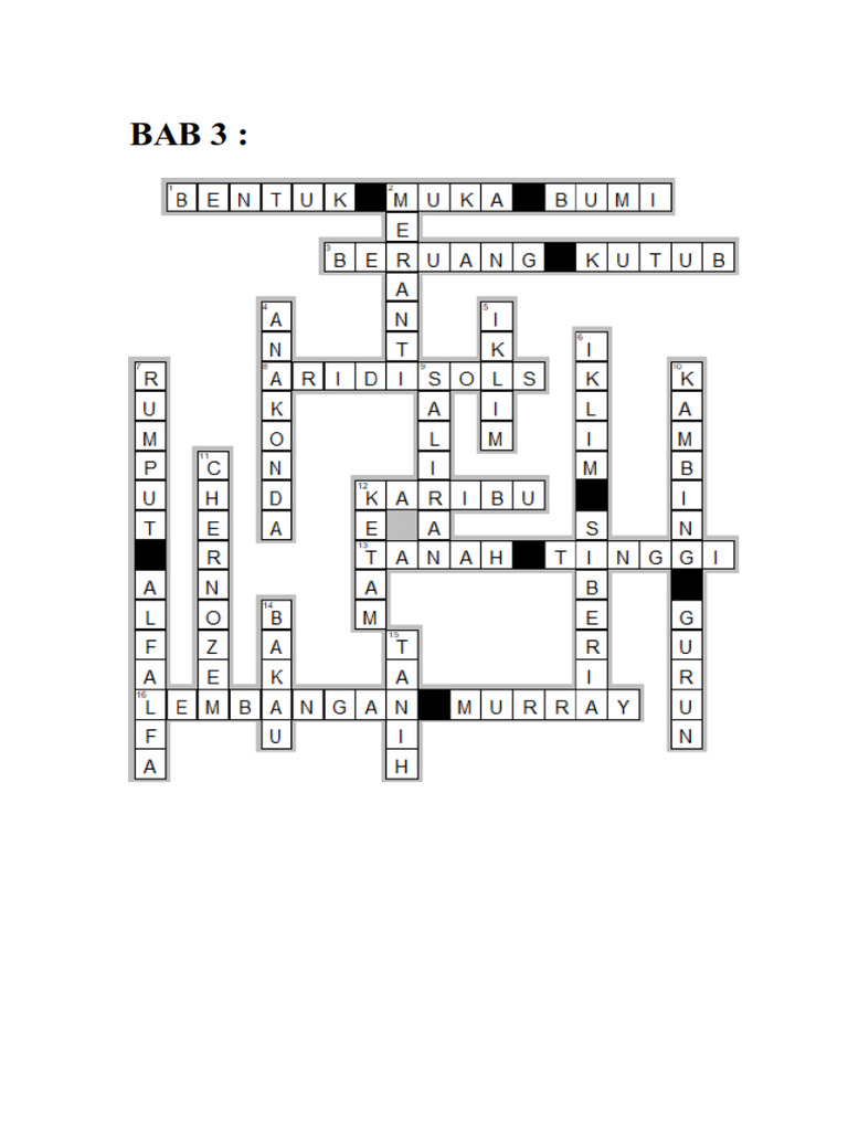 Geo T3 - Bab 3 (Silang Kata) | PDF