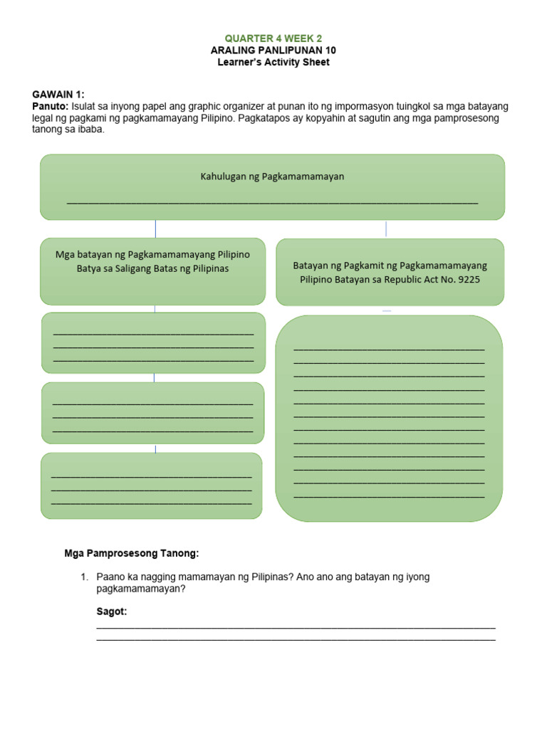 Activities Quarter 4 Week 2 | PDF