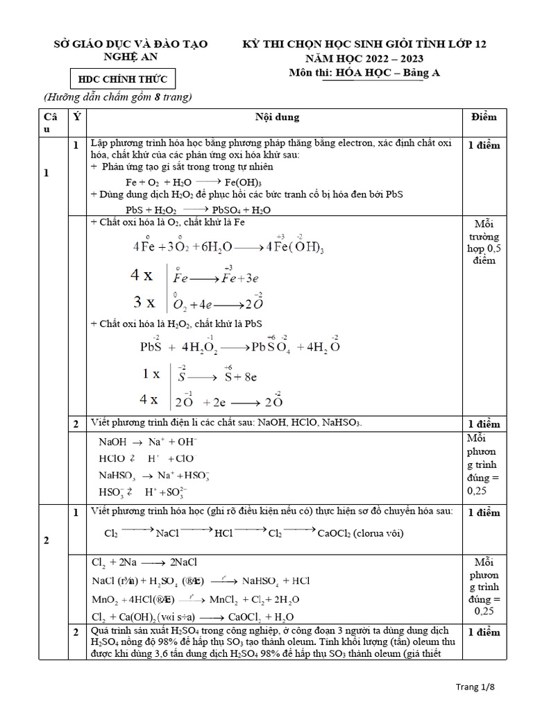 HSG 12 Nghe An 2022 2023 | PDF