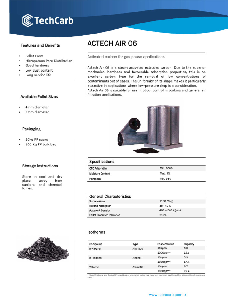 Actech Air 06 Tds | PDF | Adsorption | Nature